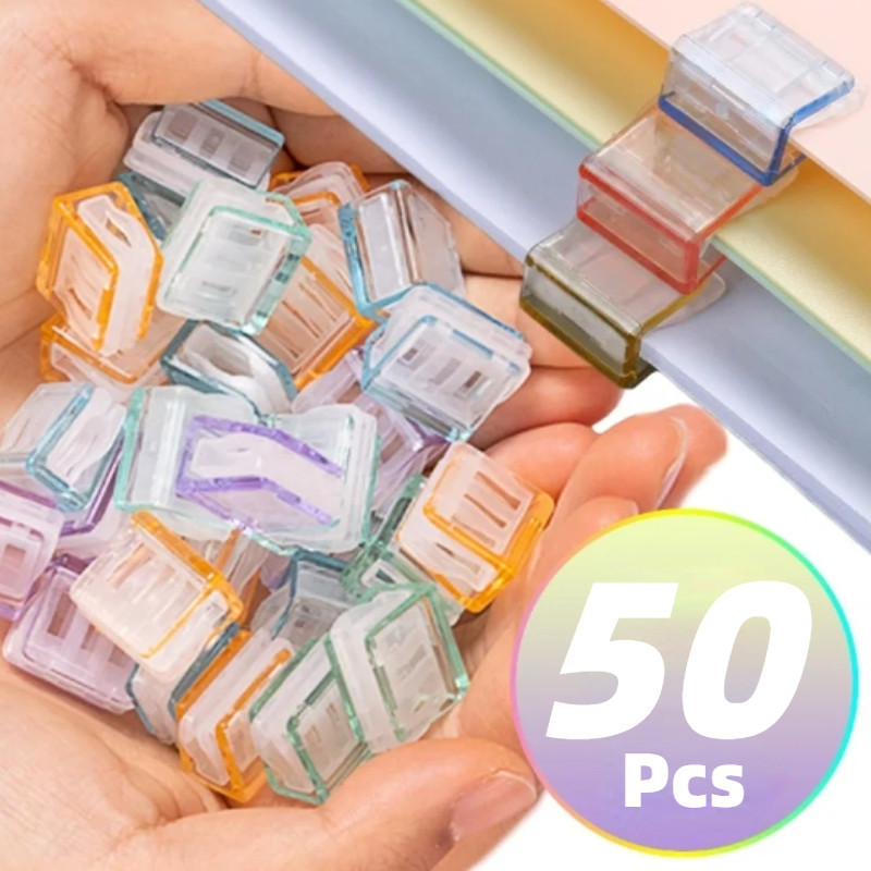 Staples Paperclip Push Clip Clear Plastic Documents Bookmark File Index ...