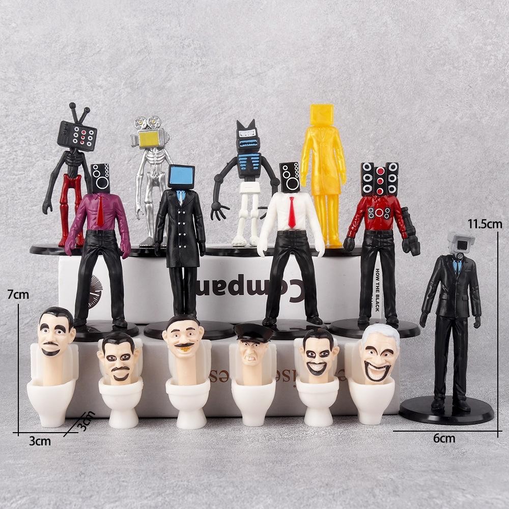 New Skibidi Toilet Man Camera Man Figure TV Man Speaker Man Model ...