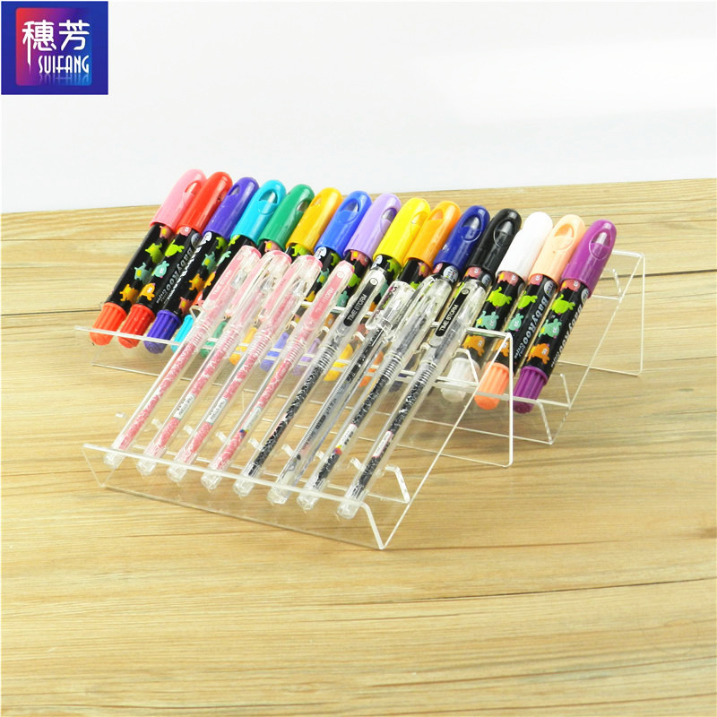 Pen Holder Acrylic Pen Display Stand Plexiglass Transparent Pen Display ...