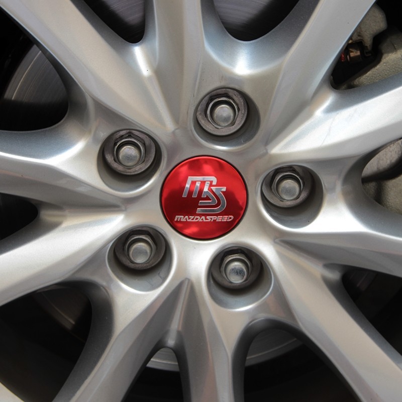 56mm 4PCS MS Mazda Speed Logo Mazda CX9 CX7 CX5 Atenza Axela RX8 MX3 ...