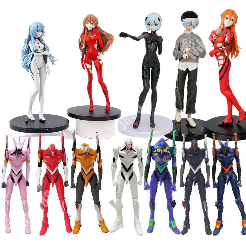 Evangelion New Theatrical Version Asuka Langley Action Figure Rei Ayanami Evangelion Model Toys ...