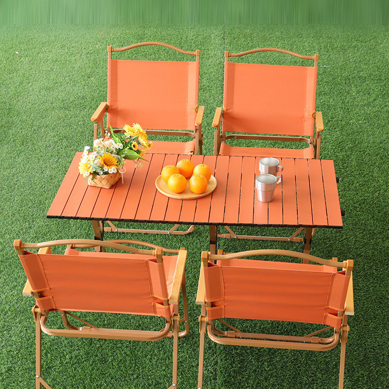 Outdoor Camping Colorful Folding Table and Chair Portable Kermit Chair ...