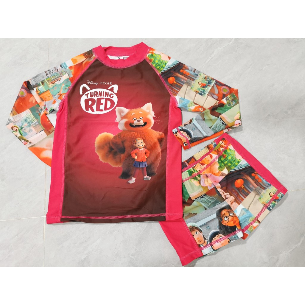 Active-DRY Kids Rush Guard Terno Set Swimming Girls Apparel Cartoon ...