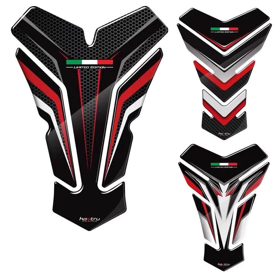3D Motorcycle Tank Pad Protector Italy Tankpad Case for Honda Suzuki ...