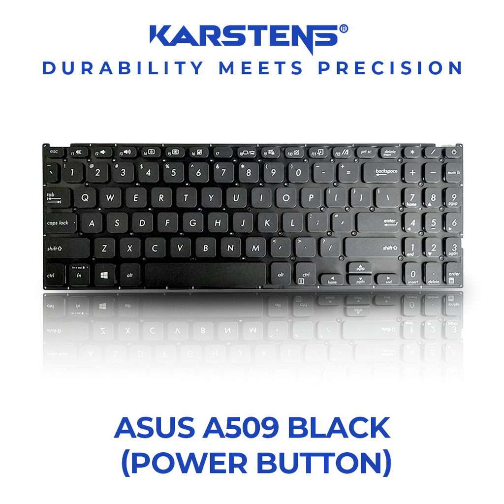 Asus A509 BLACK KEYBOARD KARSTENS (POWER BUTTON) | Shopee Philippines