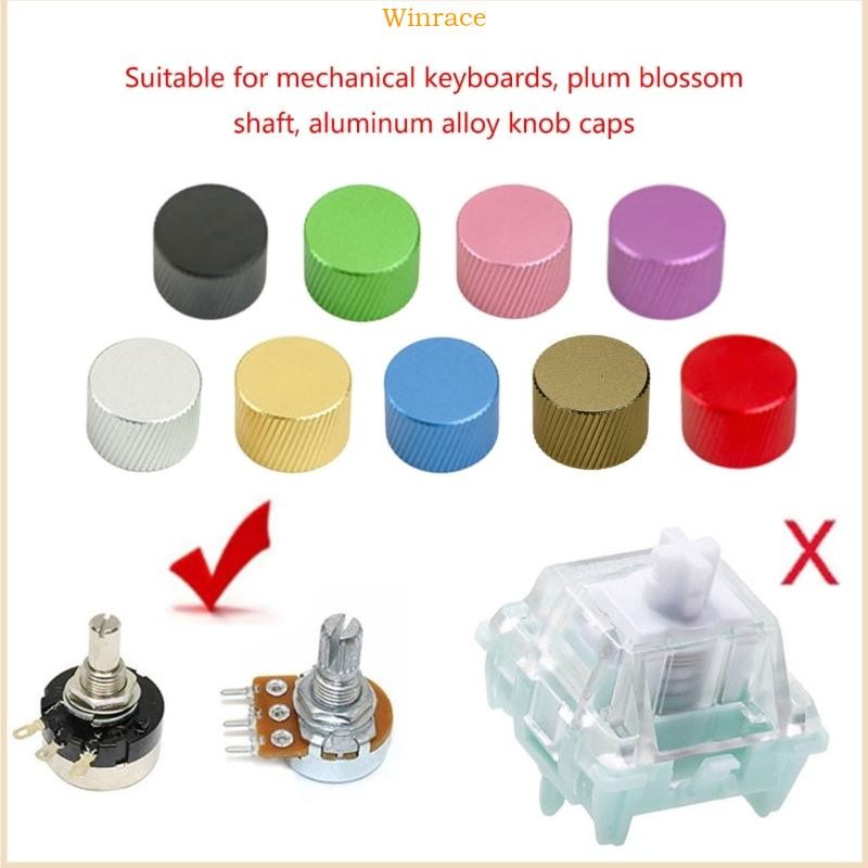 WRC Rotary Knob Metal Knobs for Mechanical Keyboard 16mm Diameter Plum ...