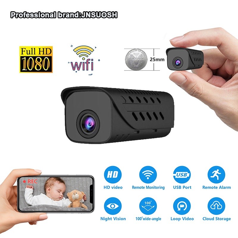 CCTV HD 1080P Mini Security Camera WiFi IP Mini Camera Infrared Night ...