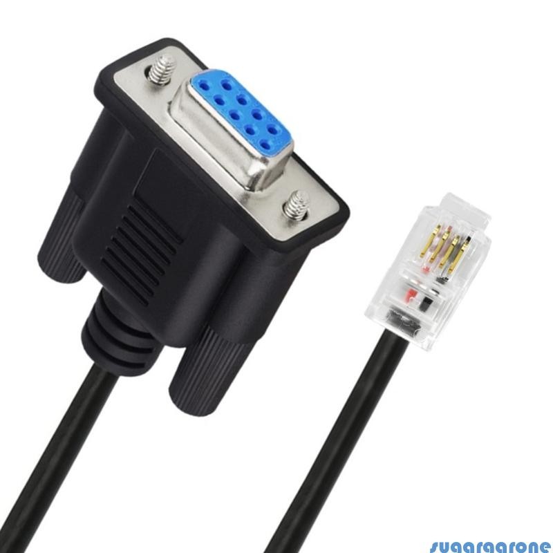 Sugar DB9 9 Pin to RJ9 4P4C Console Cable for Routers Switches Firewall ...