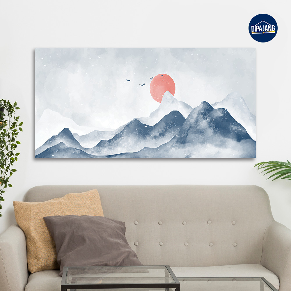 HIASAN DINDING Wall Decoration Aesthetic Mountain Display 60x120 cm ...