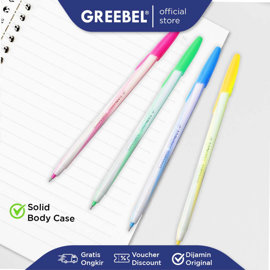 GREEBEL BALLPEN BOLPOIN PEN TRENDEE PEN 1PCS | Shopee Philippines
