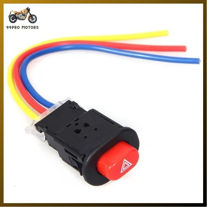 MOTORCYCLE PARTS 1 PC UNIVERSAL HAZARD SWITCH [99PRO MOTOR] | Shopee ...