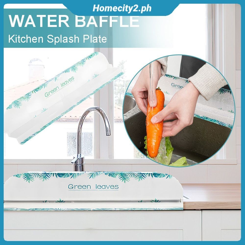 [Ready] 1pc Self-adhesive Sink Washing Baffle Prevent Water Splash ...