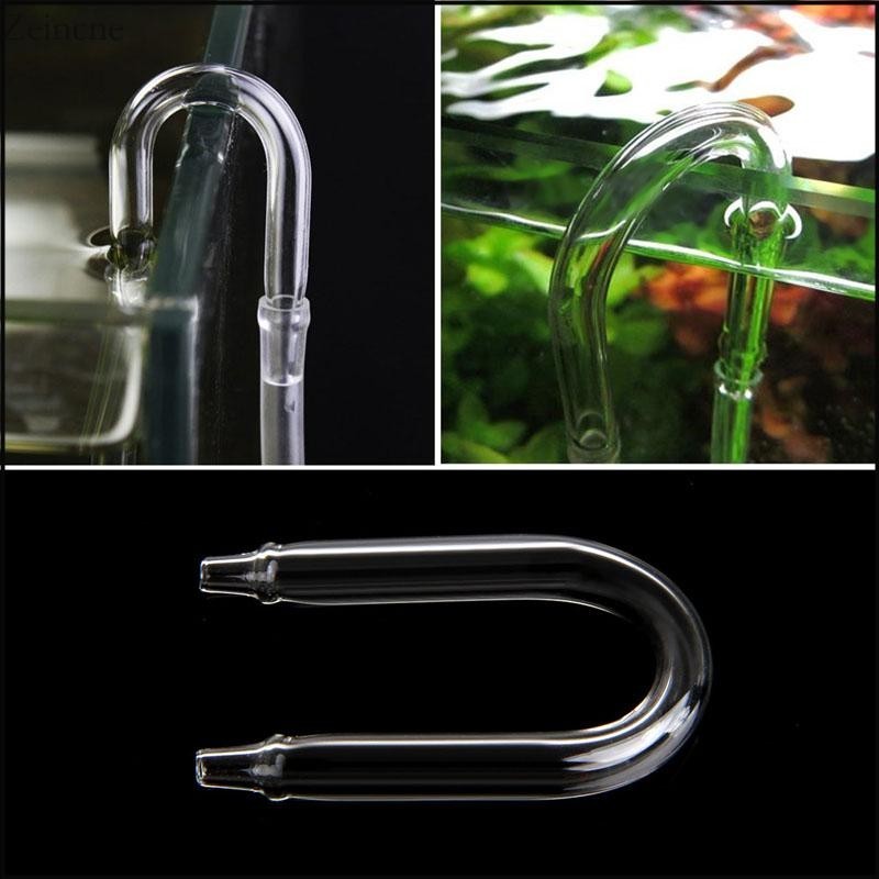 Zein Aquarium Airline Tubing Clear Glass Connectors U Shape Fish for ...