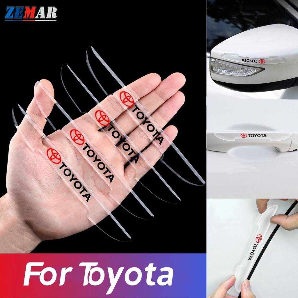 4Pcs Universal Toyota Car Door Anti-Collision Strip Auto Handle Rear ...