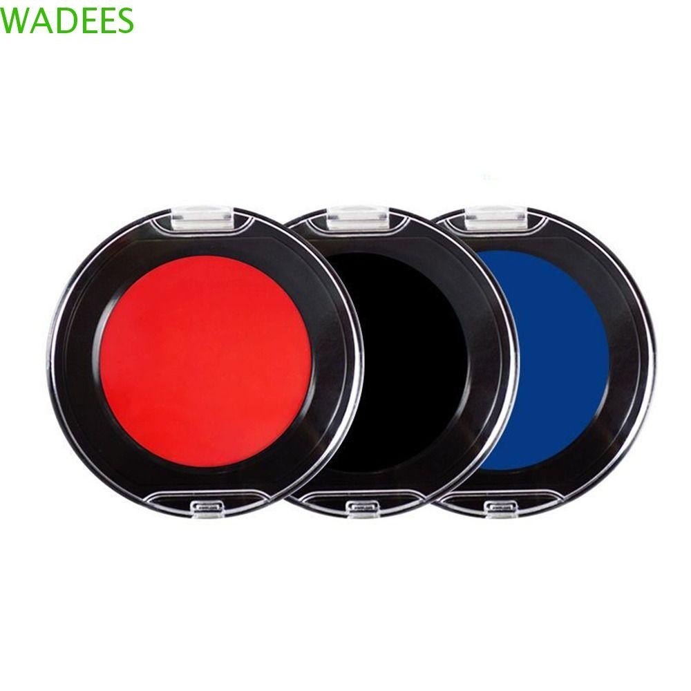 WADEES Mini Fingerprint Ink Pad, Red Blue Black Clear Stamping ...