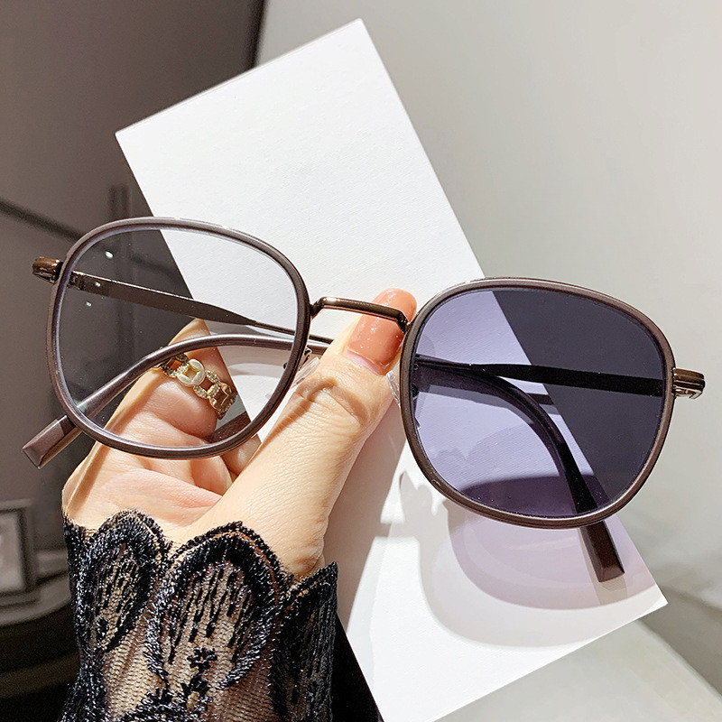 (-0~-500) Photochromic myopia glasses, anti blue light color changing ...