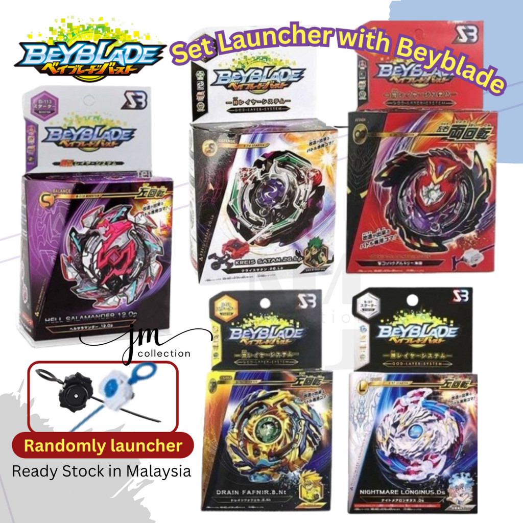 Beyblade Burst SB B-74 Kreis Sata.n , B-79 Drain Fafnir , B-96 Strike ...
