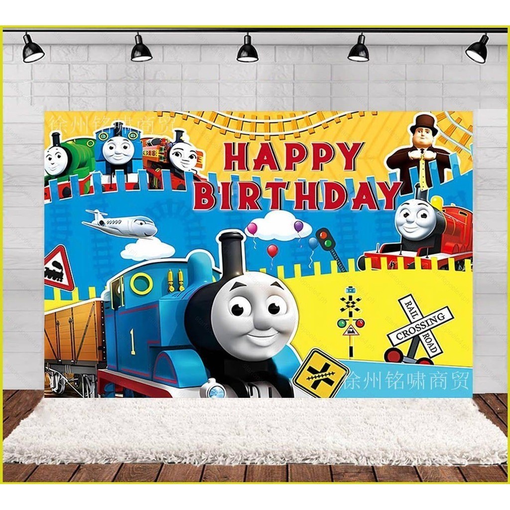 SnOw Thomas Birthday theme backdrop banner tapestry party decoration ...