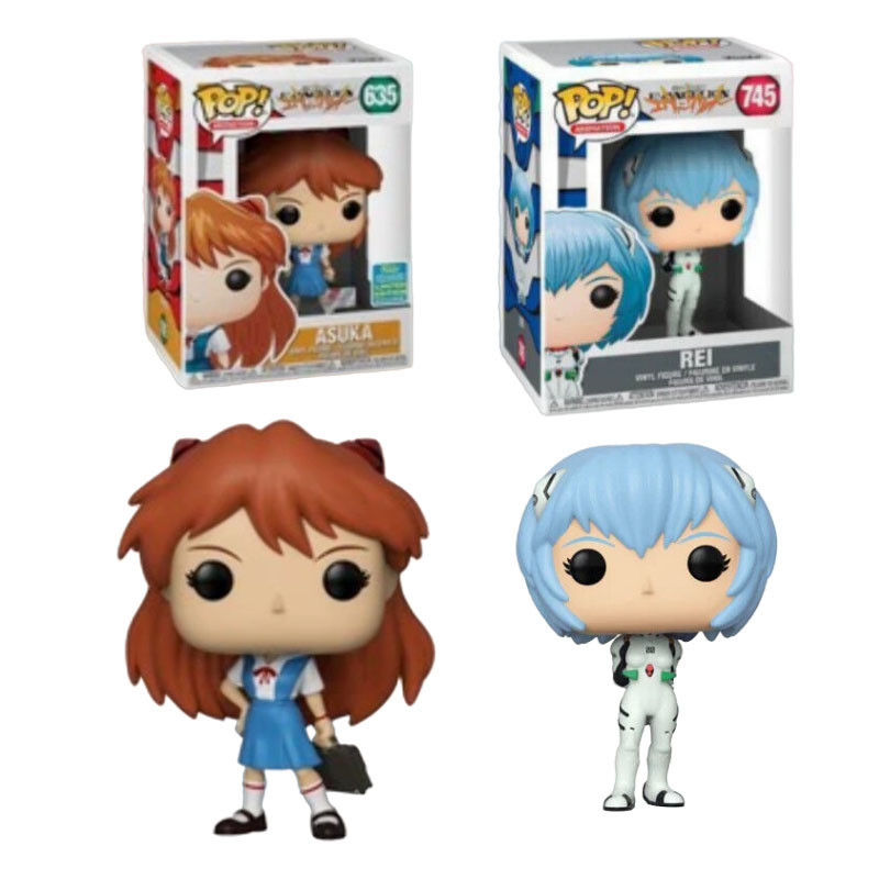 Funko Pop EVANGELION NEON GENESIS EVANGELION 745 ASUKA 635 REI Action ...