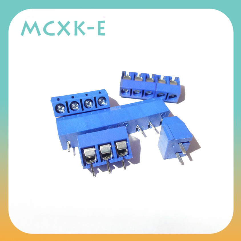 5pcs KF301 2P/3P Blue KF301-5.0 KF301 Screw 5.0mm Straight Pin PCB ...