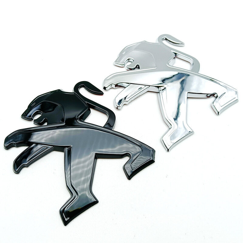 Front hood logo or rear trunk emblem for Peugeot 2008 3008 lion badge ...