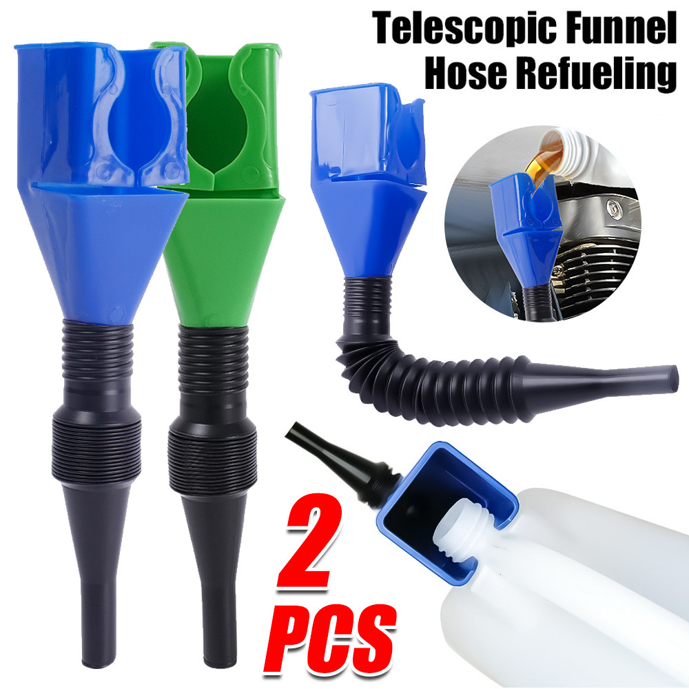 Fuel Funnel Buckle Funnel Portable Folding Telescopic Hose Hand Filling ...