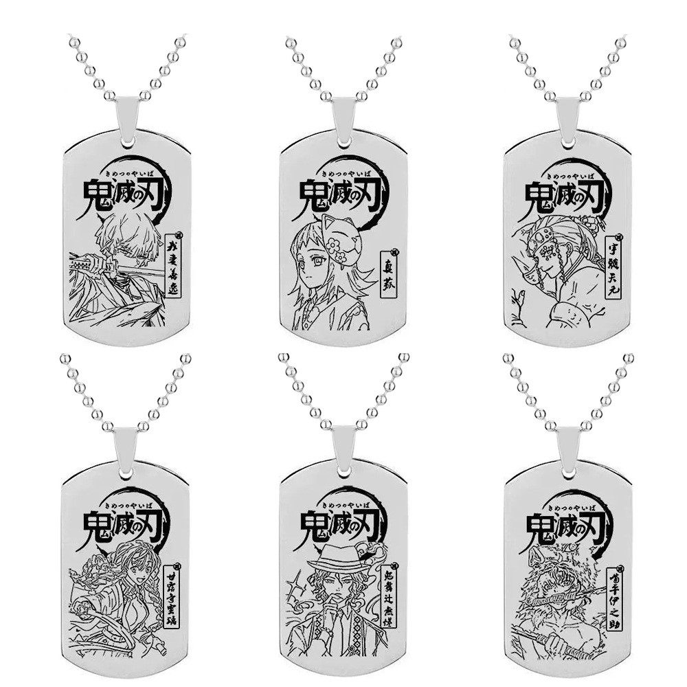 Anime Demon Slayer Necklace Tanjirou Nezuko Pendants Halloween Man ...