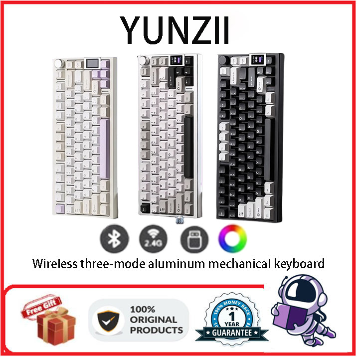 Yunzii AL80 Three-mode Gasket structure gaming via office mechanical ...