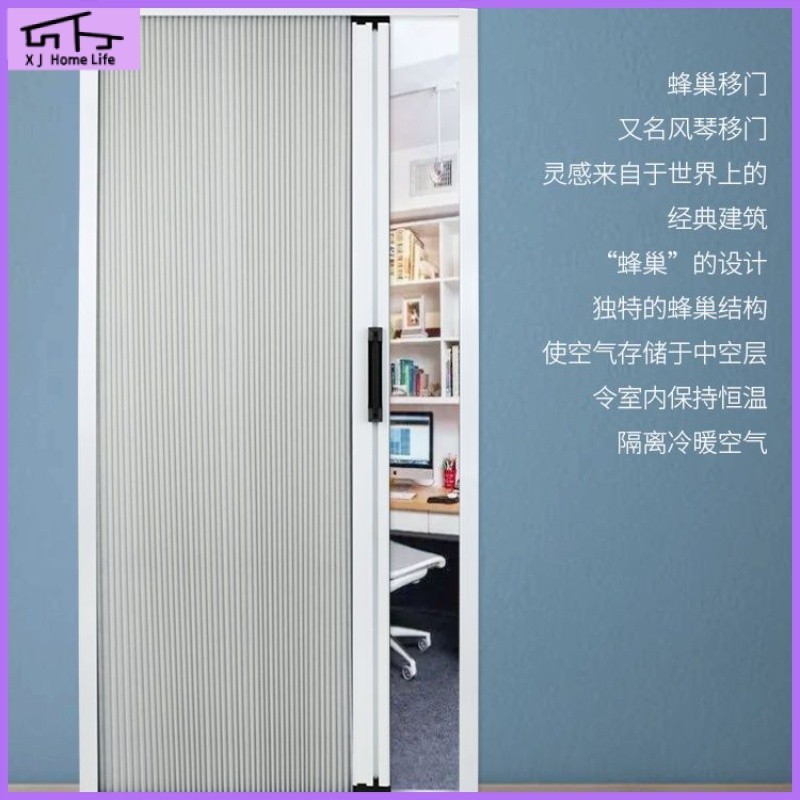 Folding Door Honeycomb Folding Door Invisible Partition Door Kitchen ...