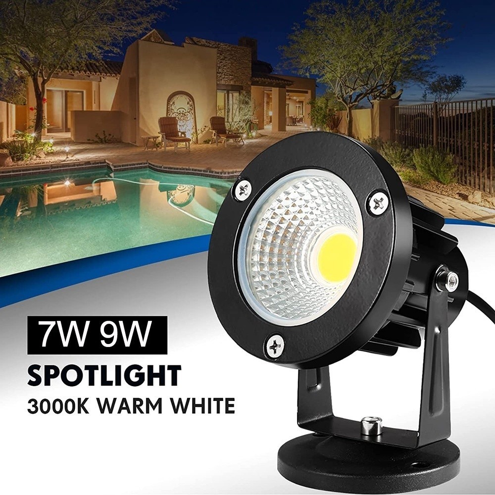 Waterproof Outdoor Spot Light Garden Lights COB Landscape Spotlights ...