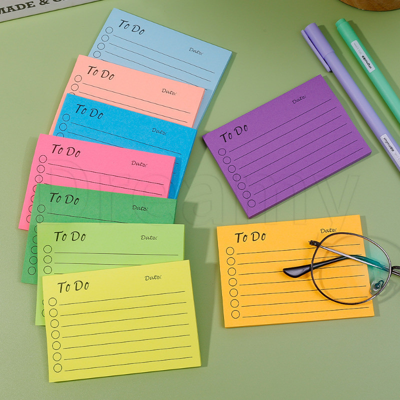 Tearable Colored Sticky Notes - Message Note Stickers - Portable ...