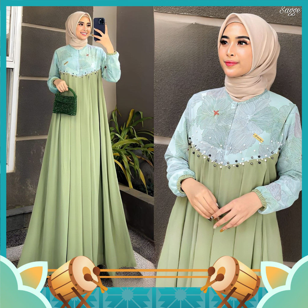 Premium Beautiful Gamis Dress Eid Clothes / Qifara Premium Gamis Dress ...