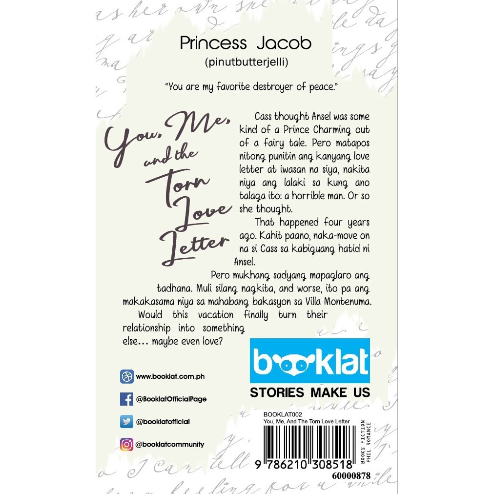 ♞You, Me, and the Torn Love Letter by Princess Jacob (pinutbutterjelli ...