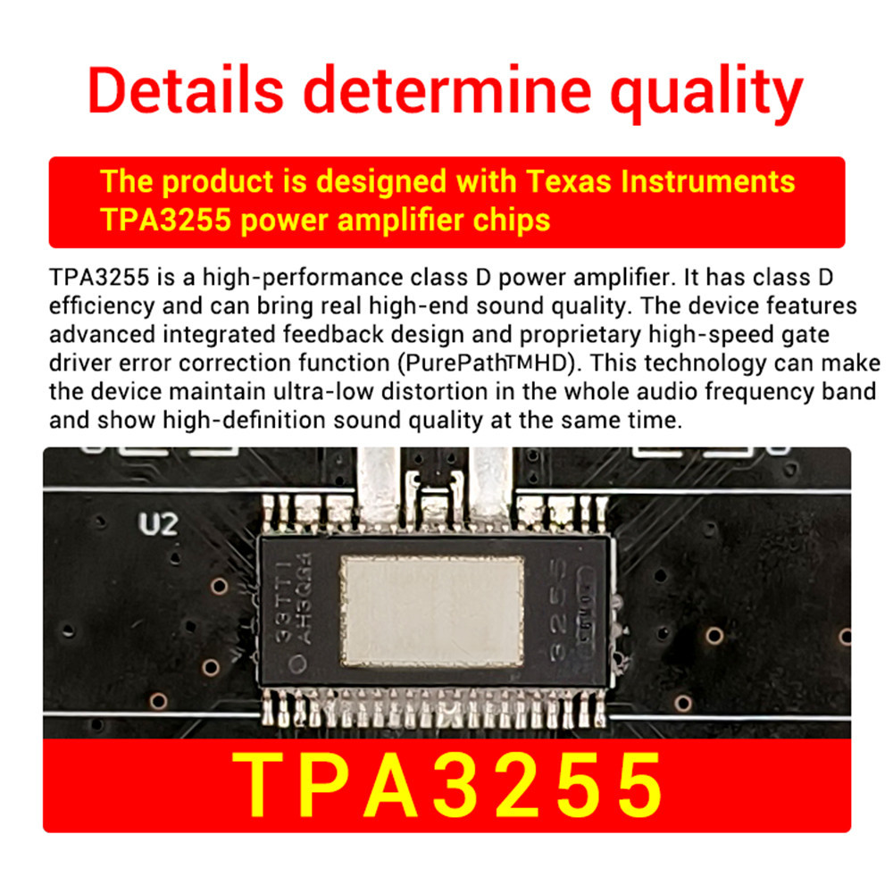 DIYMORE ZK-3002T Bluetooth digital power amplifier board 2.0 stereo ...