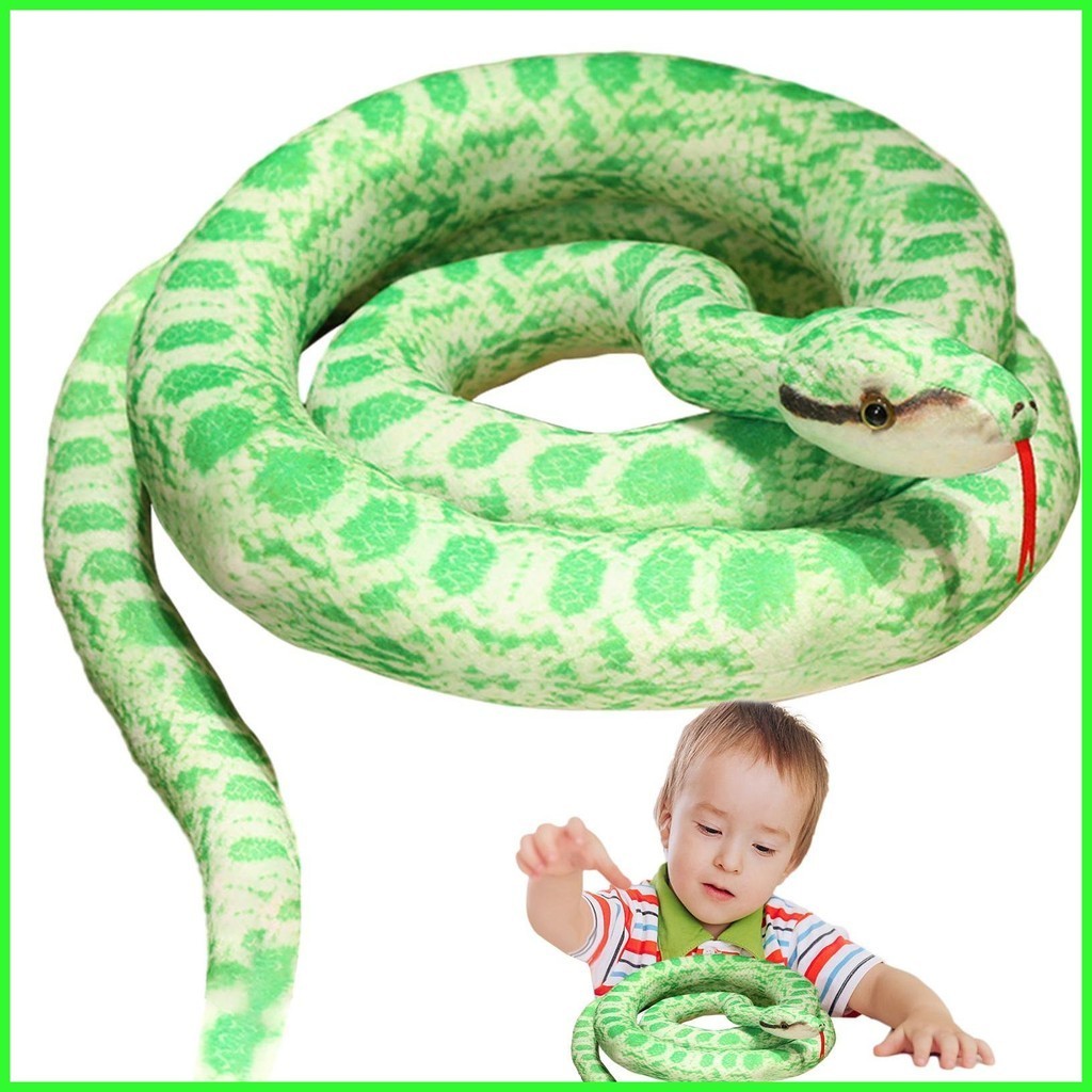 Giant Snake Plush 110cm Snake Plushie Soft Snake Stuffy Stuffed Animal ...