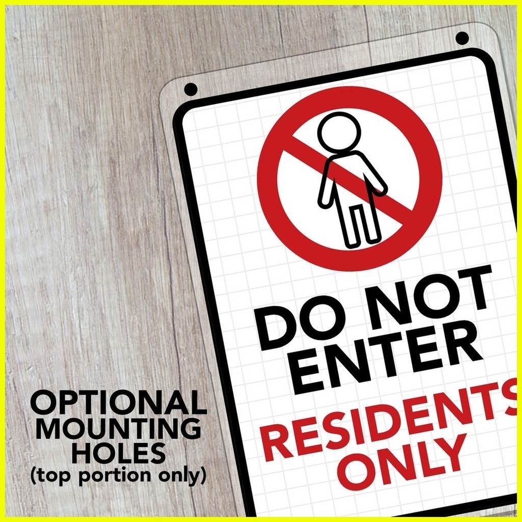 ♒ ۩ Do Not Enter Authorized Persons Only Sign | Laminated Signage ...