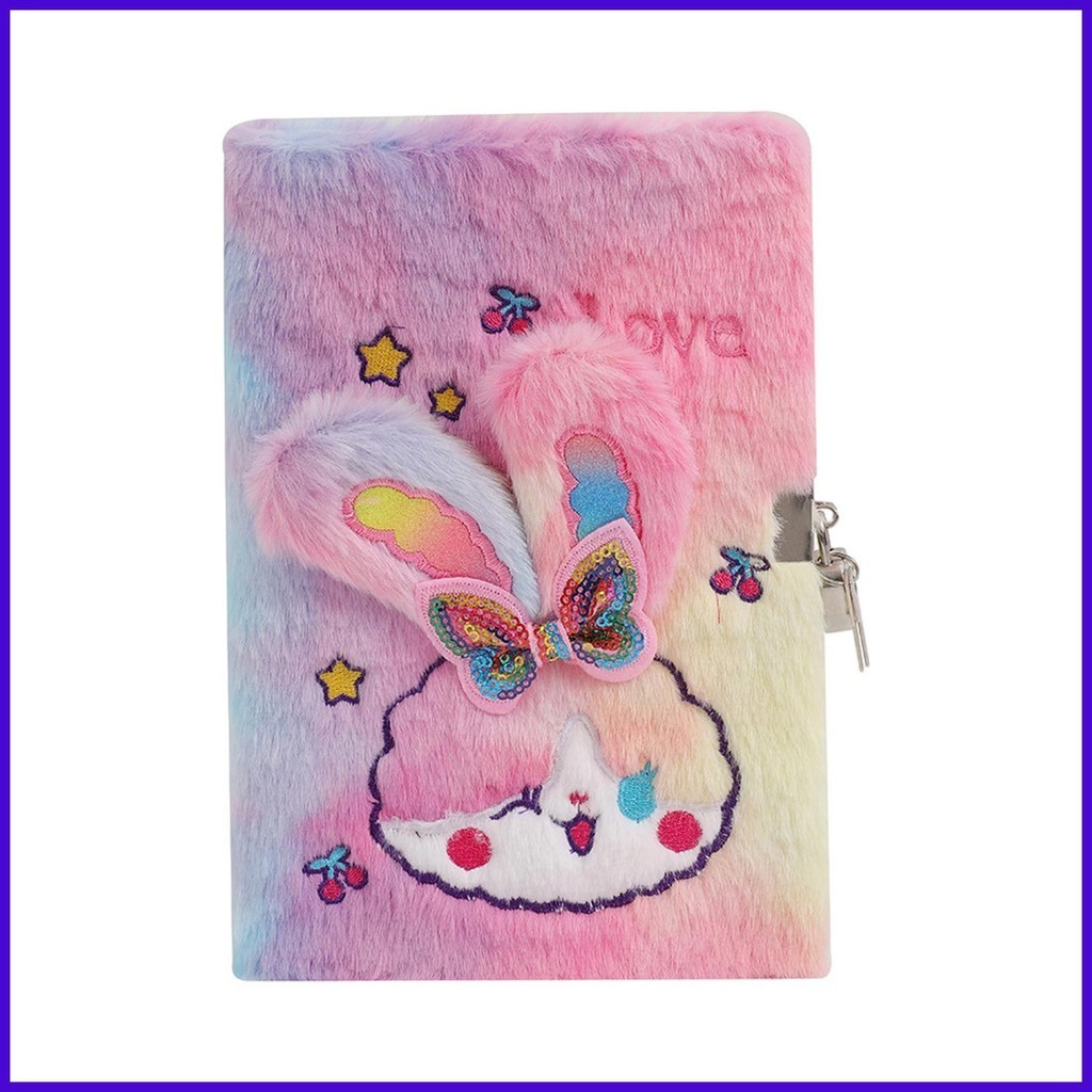 Bunny Diary Notebook Journal Bunny Diary Lockable Plush Bunny Journal ...