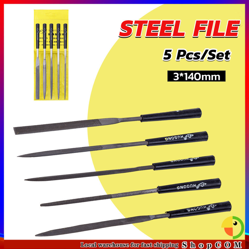 ShopCom Mini Steel File Set Diy Wood Rasp File Needle Jewelry Polishing ...