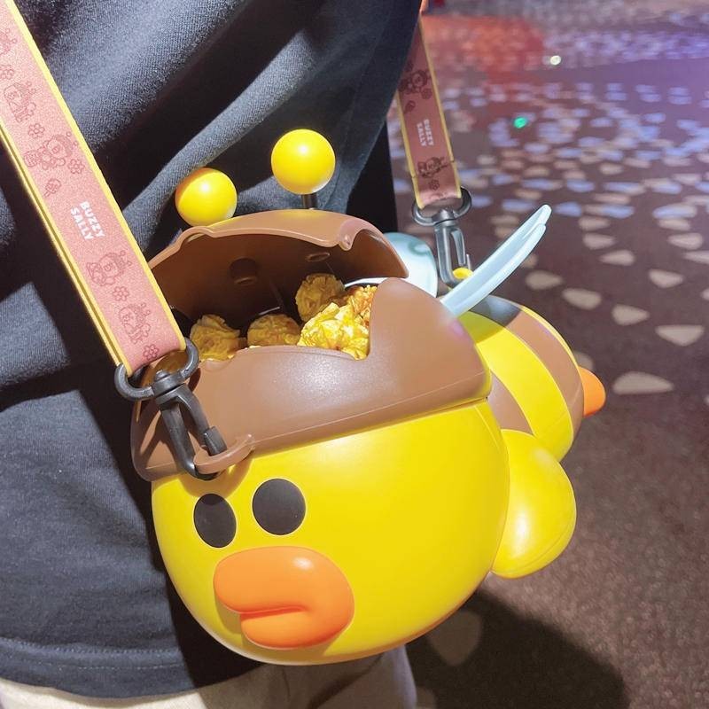 Brown Bear Change Face Popcorn Bucket,Line friends Dinosaur, Sally ...