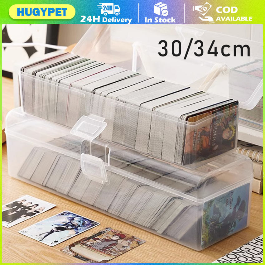 Transparent Card Storage Box Large Capacity Idol Photo Postcard ...