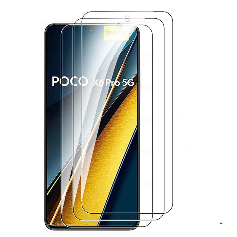 For Xiaomi Poco X6 Pro X5 X4 GT X3 NFC 9H HD Ultra Clear Tempered Glass ...