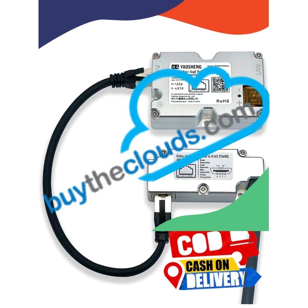 Starlink YAOSHENG Converter Kit POE Injector + RJ45 Converter | Shopee Philippines