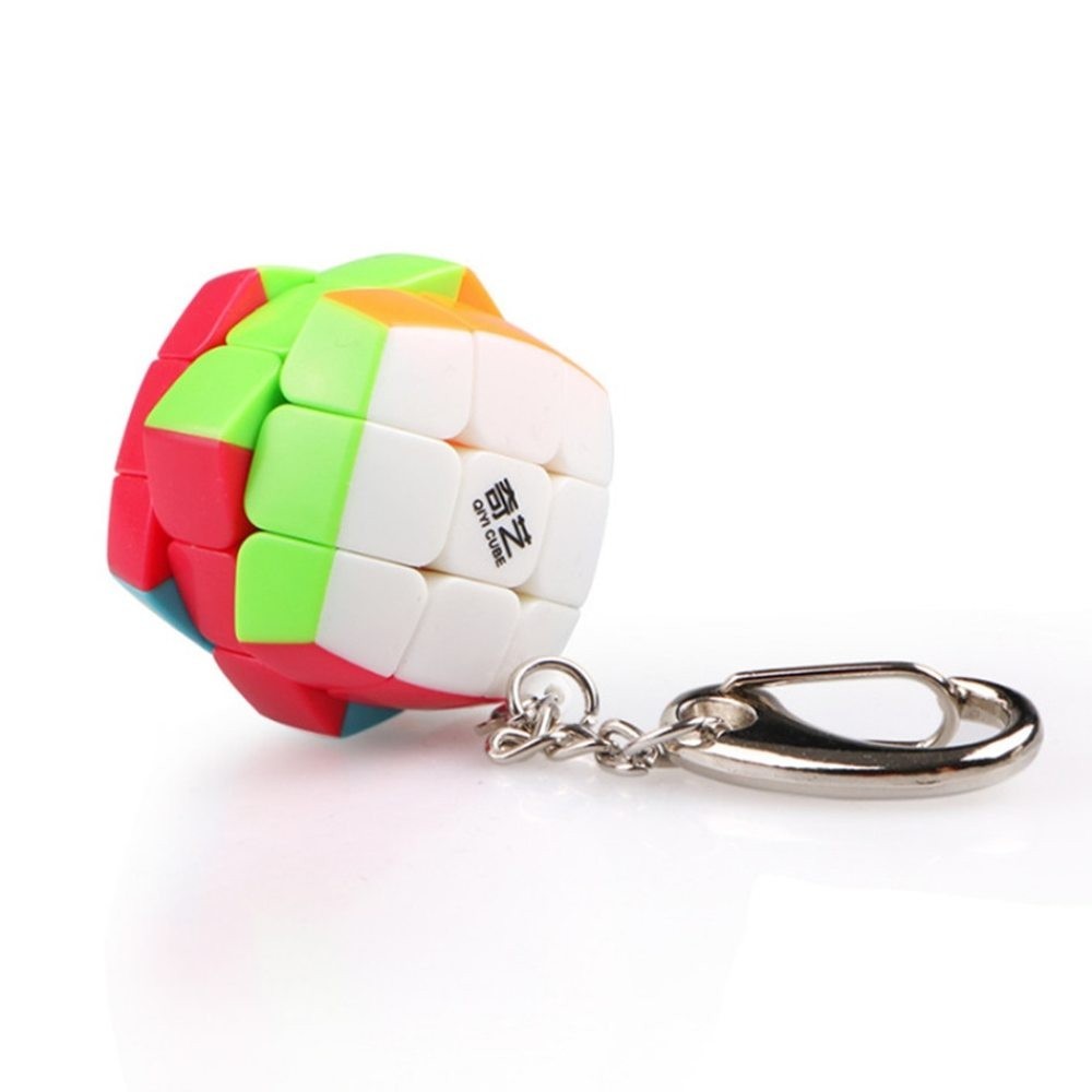 QiYi Mini Keychain 2x2 3x3 Bread Ivy Pyraminx Speed Cube Stickerless ...