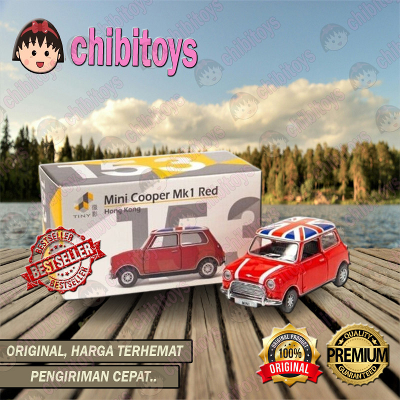 TINY 153 MINI COOPER MORRIS MK 1 RED HONG KONG With Union Jack Roof ...