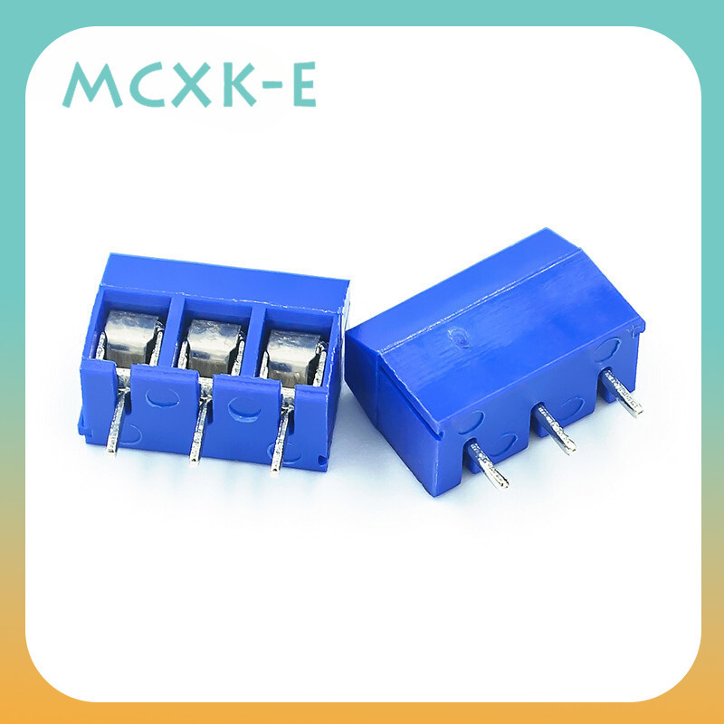 MCXK-E 100PCS 3 Pin KF301-3P KF301-2P Screw Terminal Block Connector 5mm Pitch 5.08-301-3P 301 ...