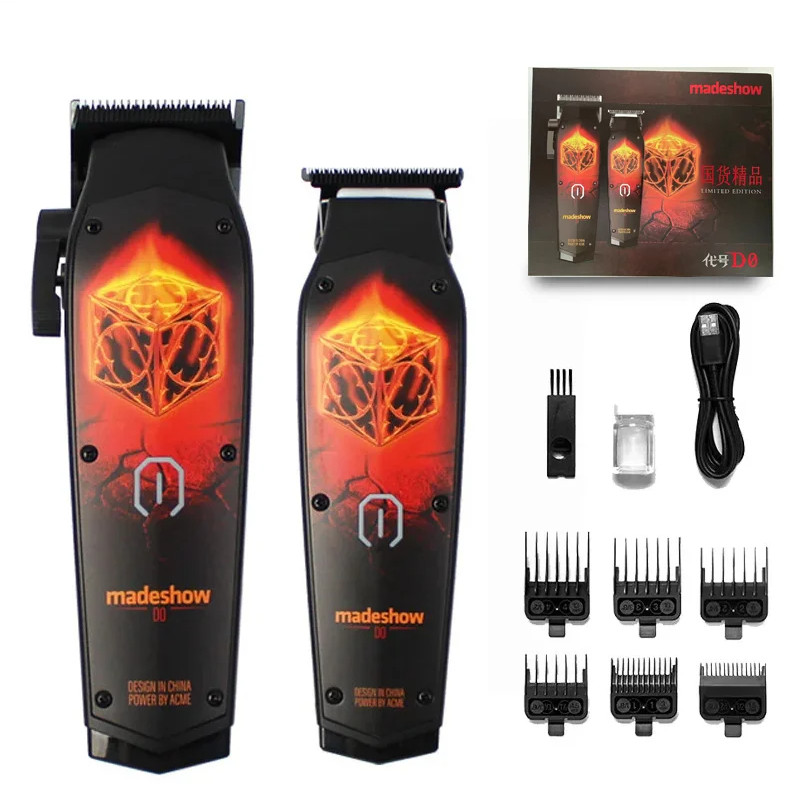 MadeShow-Professional Hair Clipper Set, M10+M11, 0.1mm, Mair Cutting ...