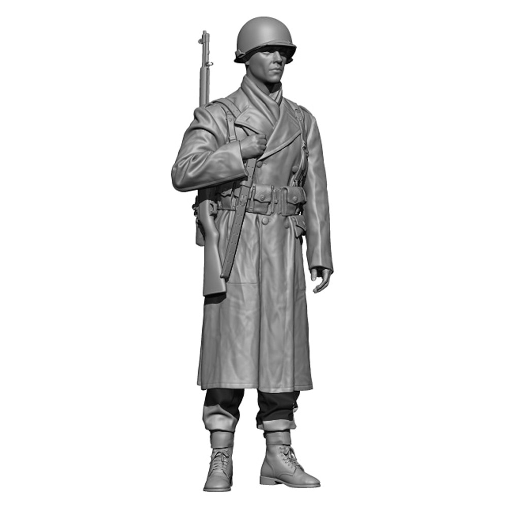 1/35 WW2 us rifleman"Battle of bulge", Resin Model figure soldier, WWII ...