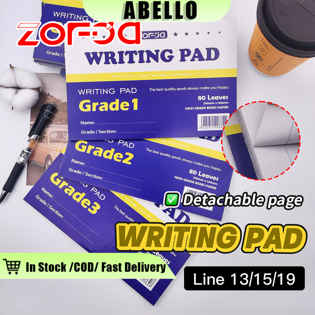 ZOFDA Writing Pad Bond Paper Aesthetic Intermediate pads 80 Sheets For ...