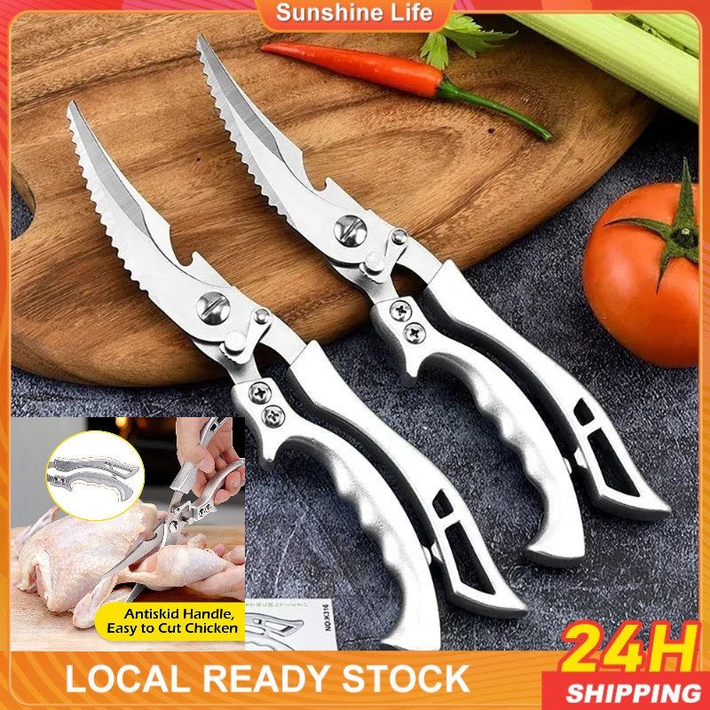Kitchen Scissors Stainless Steel Multipurpose Chicken Bone Scissors ...