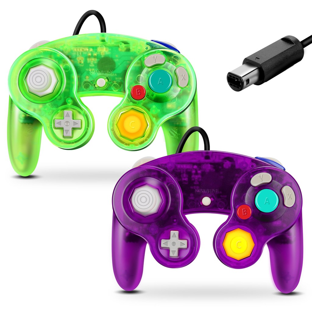 FIOTOK Gamecube Controller Classic Wired Controller for Wii Nintendo ...